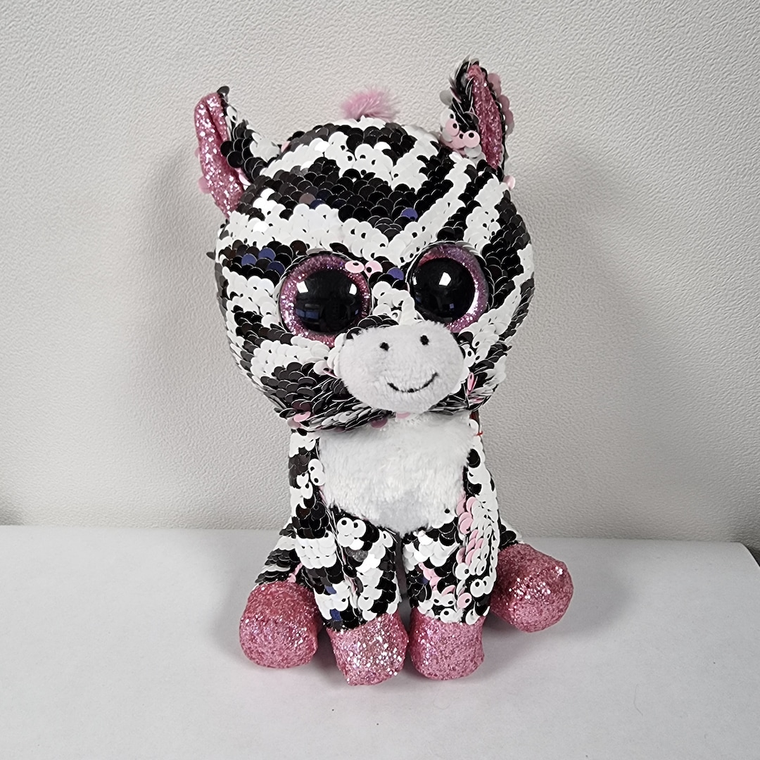 Zoey the Zebra Sequin Toy, Flippables Collection 6 15cm - Etsy