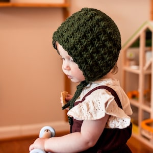 Baby Bonnet, Baby Bonnets, Knit Baby Bonnet, Newborn Bonnet, Baby ...