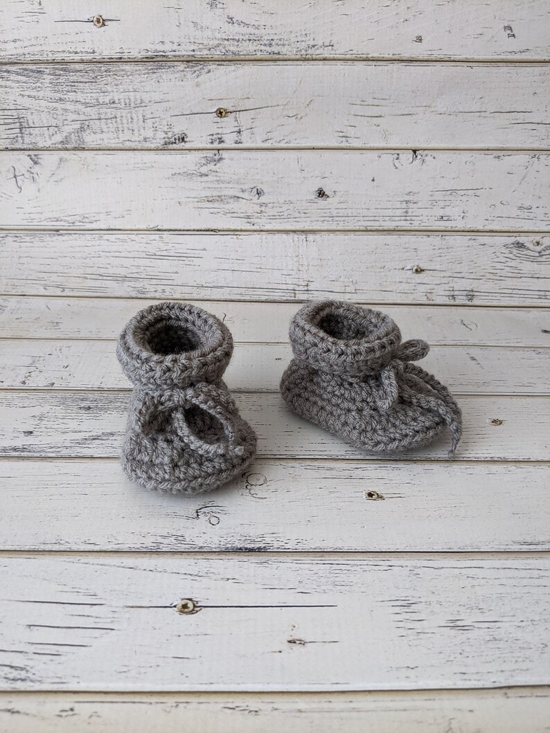 Crochet Baby Booties Gender Neutral Boots Winter Baby Shoes | Etsy