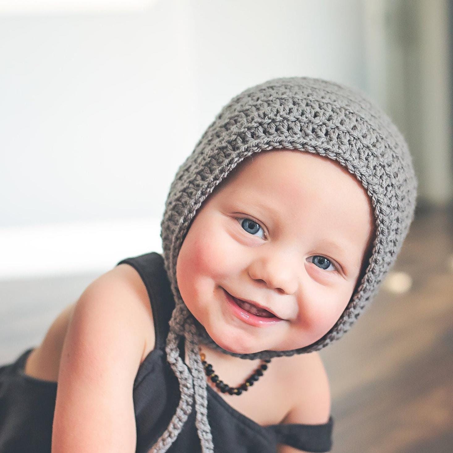 Crochet Baby Bonnet, Newborn Bonnet Hat, Baby Bonnet, Infant Bonnet ...