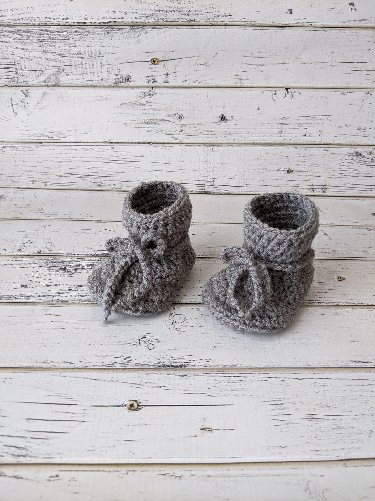 Crochet Baby Booties Gender Neutral Boots Winter Baby Shoes | Etsy