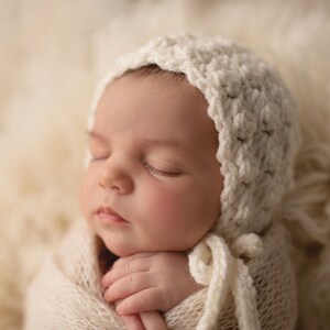 Baby Bonnet, Baby Bonnets, Knit Baby Bonnet, Newborn Bonnet, Baby ...