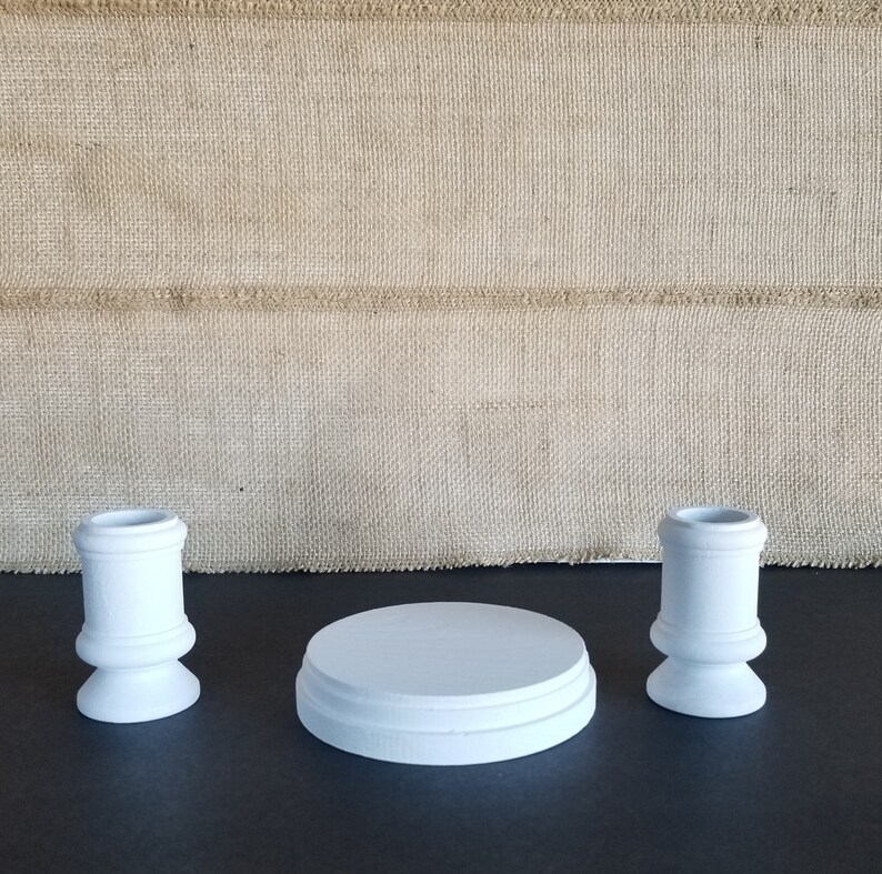 Distressed Wood White Unity Set for Wedding White Unity Set - Etsy