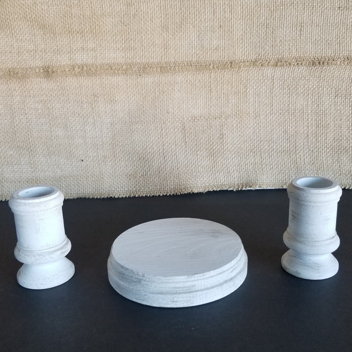 Distressed Wood White Unity Set for Wedding White Unity Set - Etsy