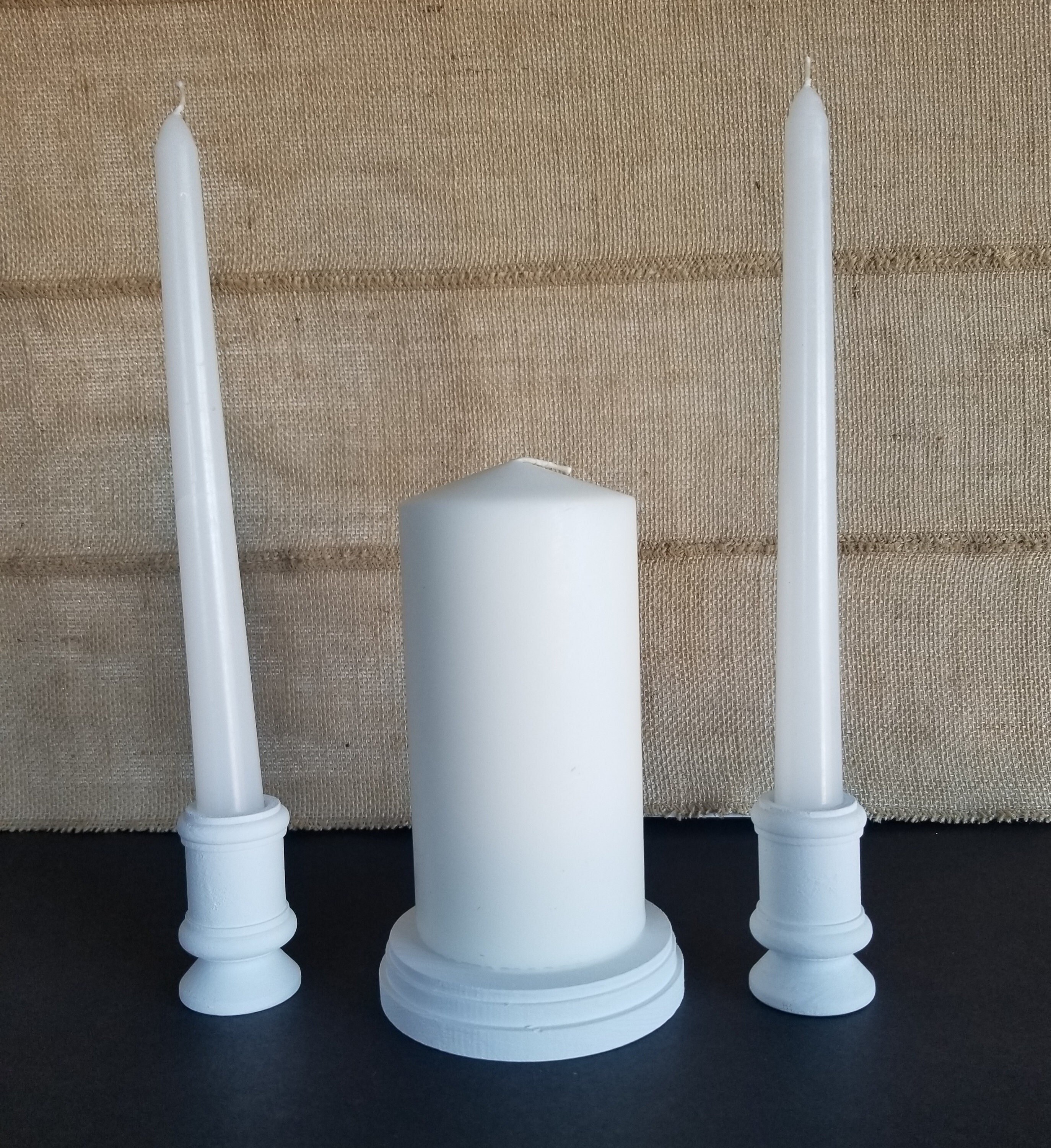 Distressed Wood White Unity Set for Wedding White Unity Set - Etsy