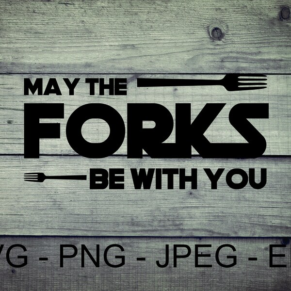 May the Forks Be With You Svg - Etsy New Zealand