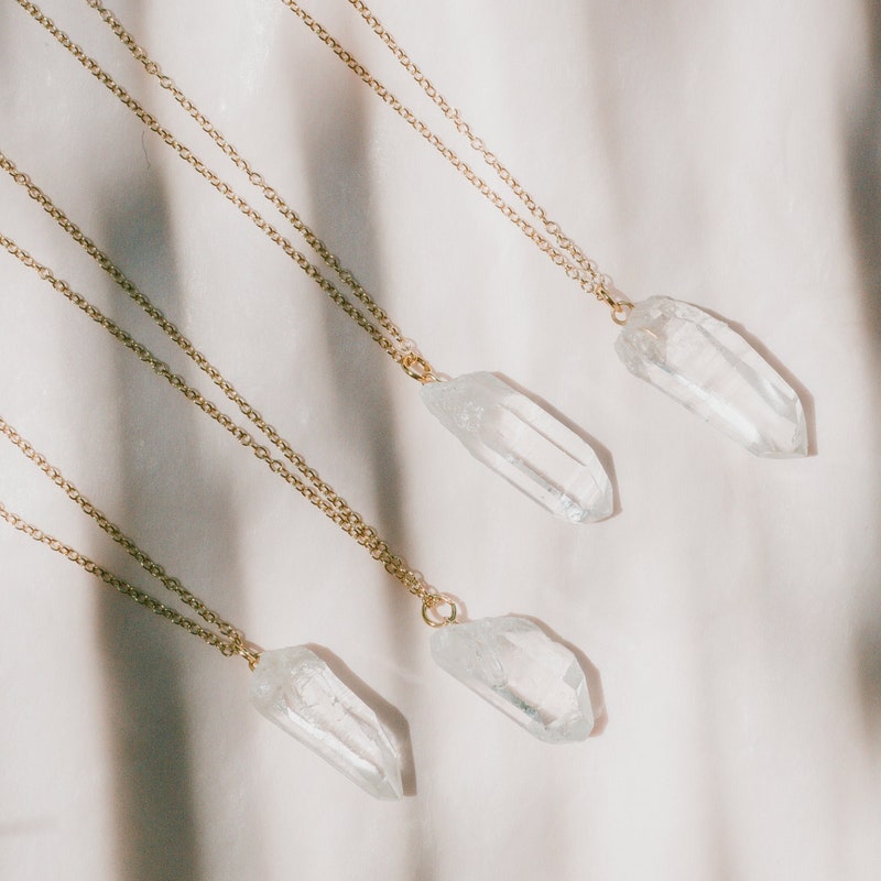 Quartz Crystal Necklace - Etsy
