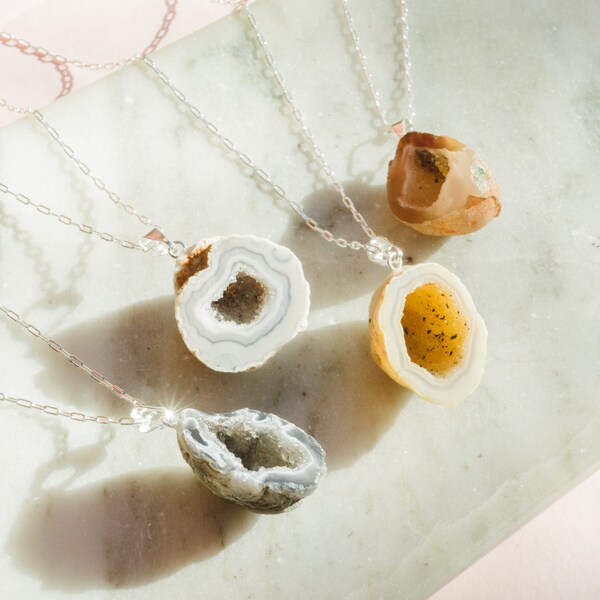 Geode Necklace - Etsy
