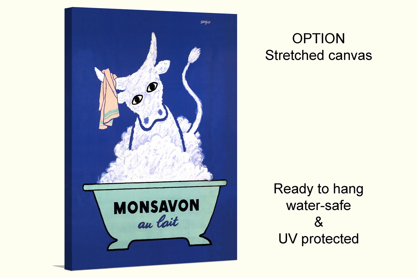 French Vintage Soap Advertising Poster Monsavon, Boho Decor Children ...