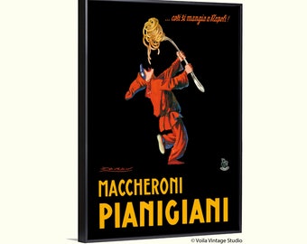 Maccheroni Pianigiani 1922 Vintage Advertising Poster - Art Print ...