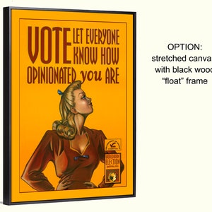 Political Vote Art Deco Poster, Women Vote, Boho Eclectic Wall Art ...