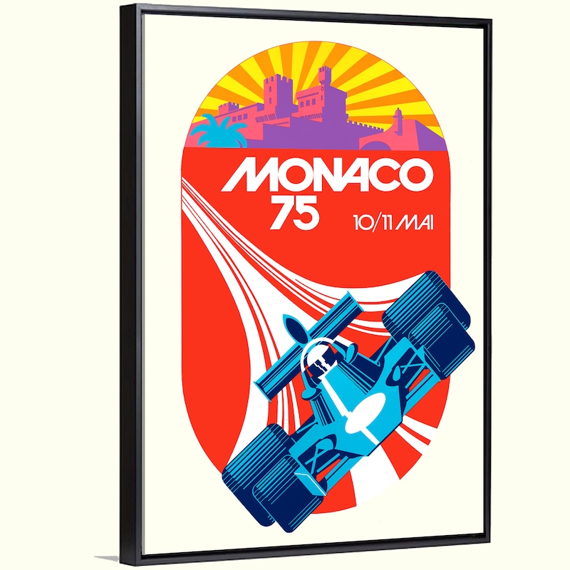 Monaco Race Poster - Etsy