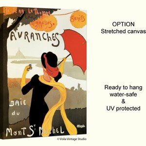 French Mont Saint Michel & City of Avranches Vintage Art Deco Travel ...