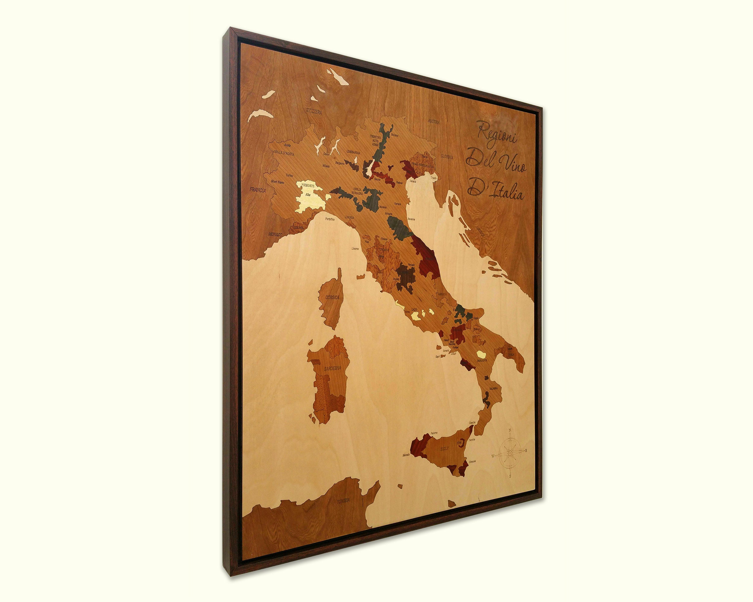 Wood Inlay Maps