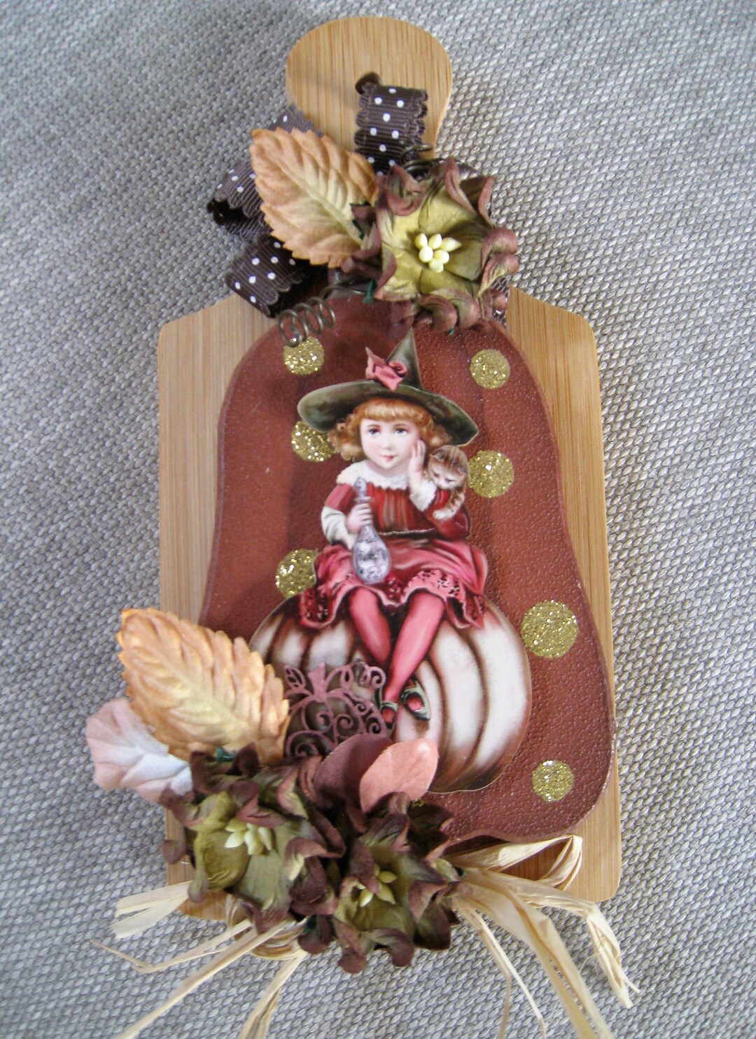 Halloween Chunky Wood Pumpkin and Witch Decor - Etsy