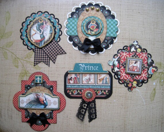 Handmade Paper Notions Enchanted Forest Ephemera Tags - Etsy