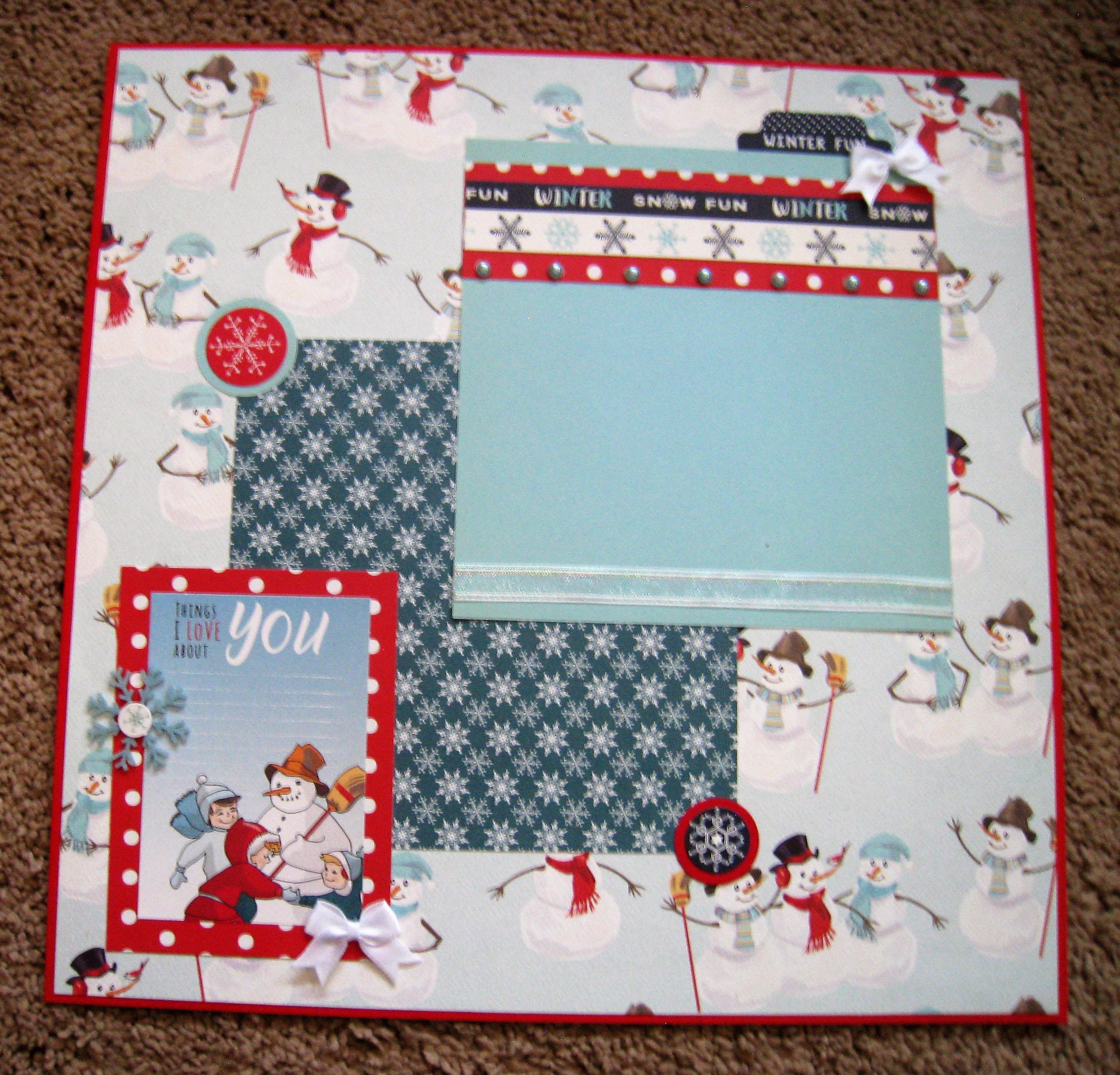 Winter 2-page Layout Carta Bella Winter Wonderland Double Page ...