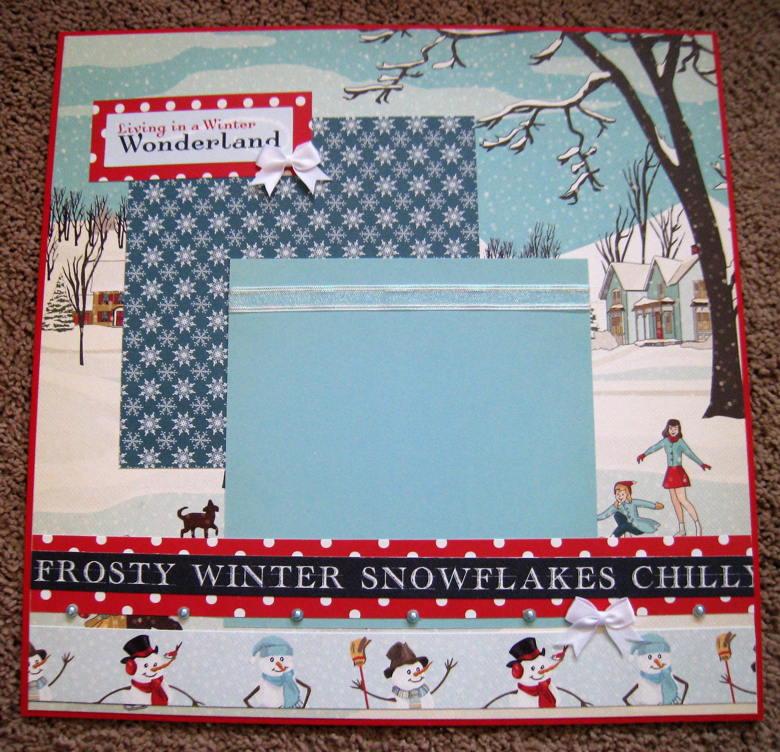 Winter 2-page Layout Carta Bella Winter Wonderland Double Page ...