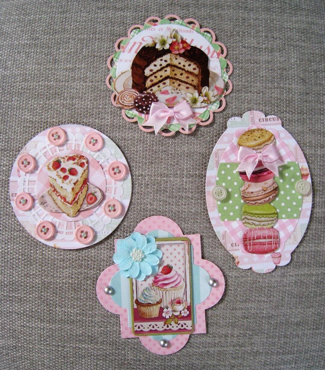 Handmade Paper Notions Parisian Sweets Ephemera - Etsy