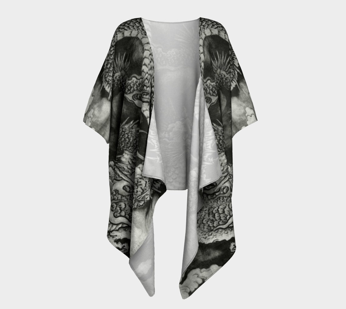 Dragon Draped Kimono Robe Kimono Cardigan Kimono Robe Men | Etsy