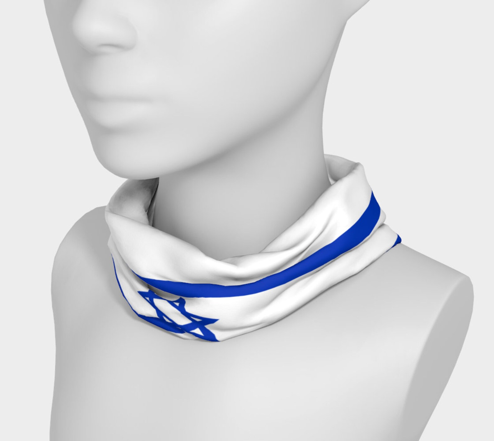 Flag of Israel Headband, Bandanna, Neck Scarf, Yoga Headband, Head Wrap ...
