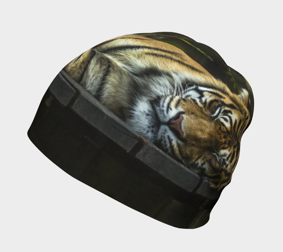 Sleeping Tiger Beanie Hat Mens Gift Womens Beanie Kids Winter Hat ...