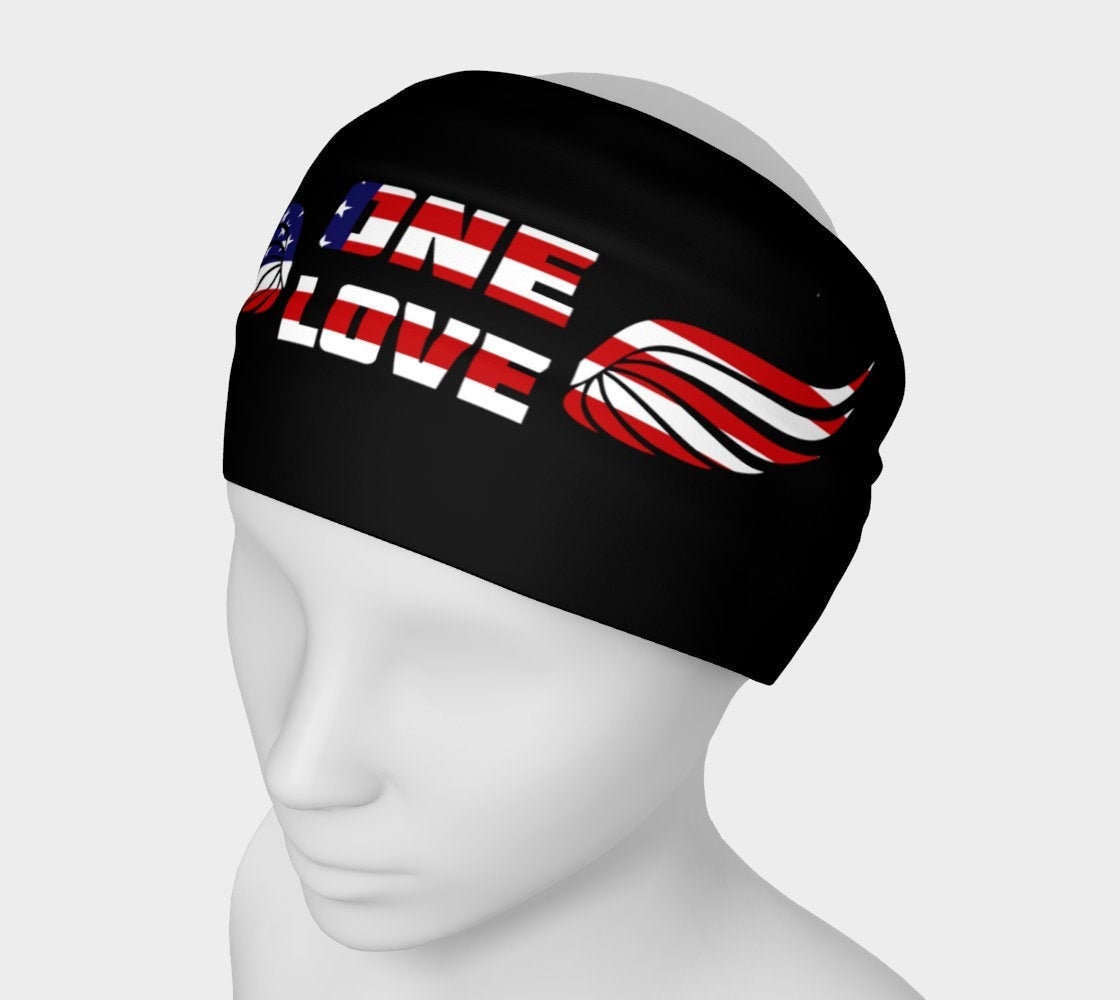 One Love Flag Headband, Bandana,head Bands,neck Scarf,yoga Headband ...