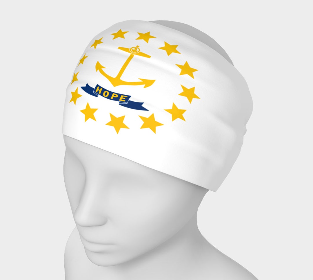 Rhode Island Flag Headband: Patriotic Neck Scarf, Yoga Head Wrap - Etsy