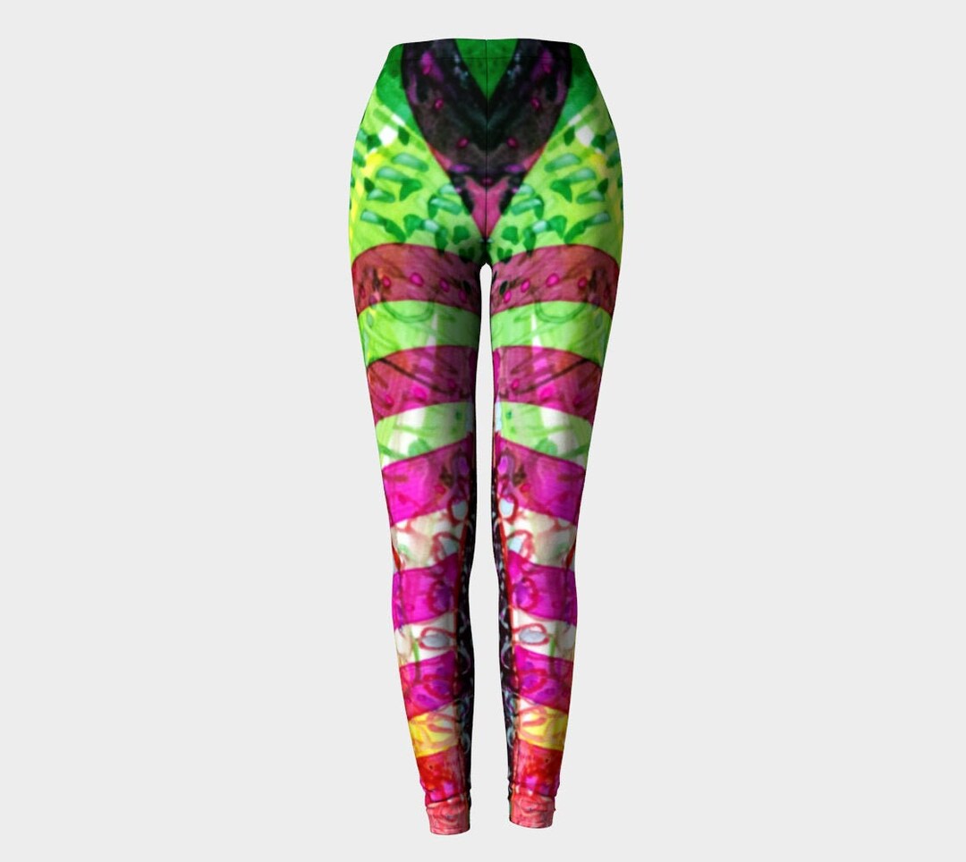 Origami Paper Crane Leggings: Colorful Yoga Activewear - Etsy