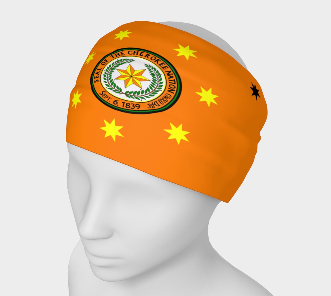 Flag of the Cherokee Nation Headband, Bandana,head Bands,neck Scarf ...