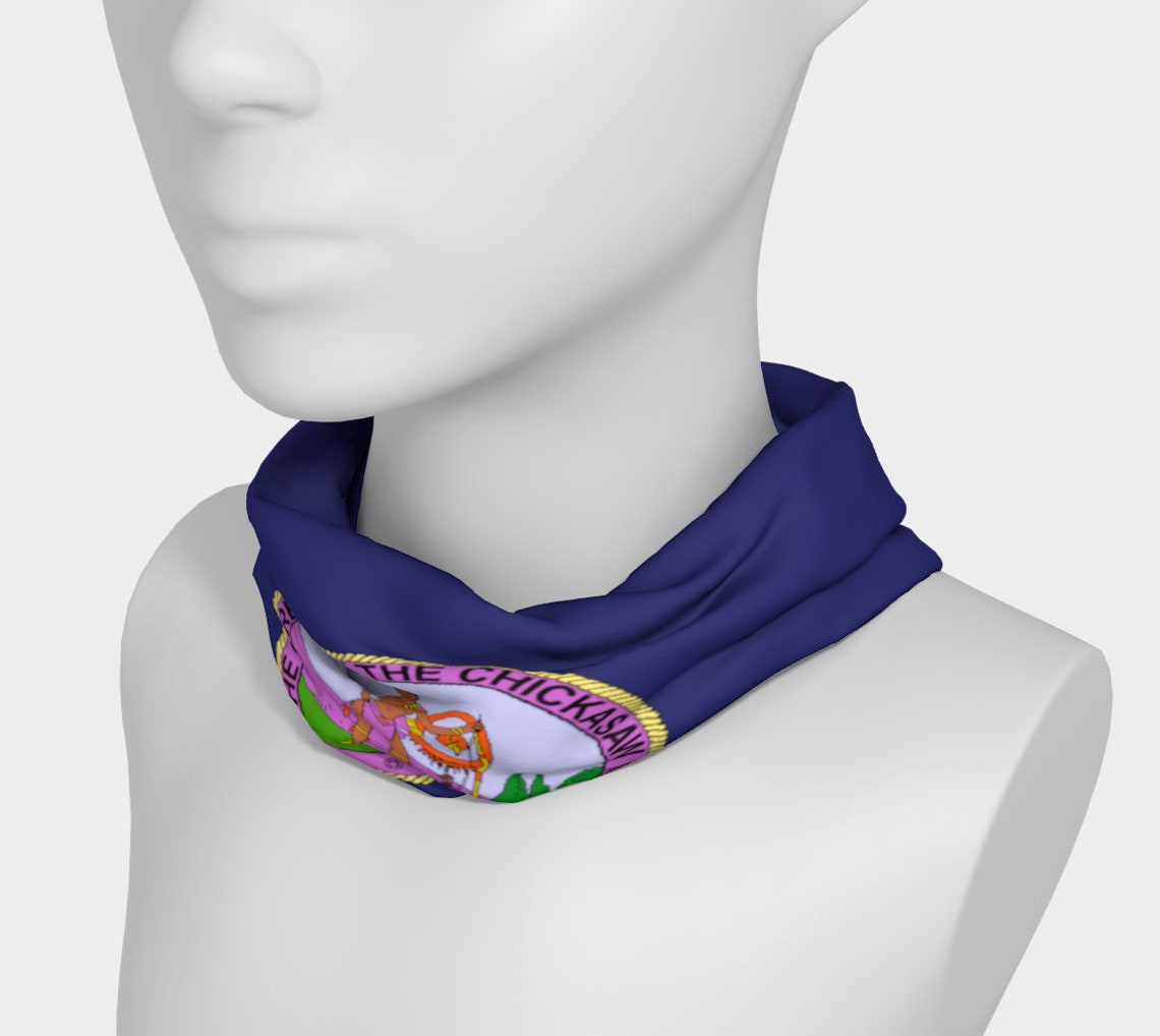 Chickasaw Nation Flag Headband Great Seal Indigenous People Tribe ...