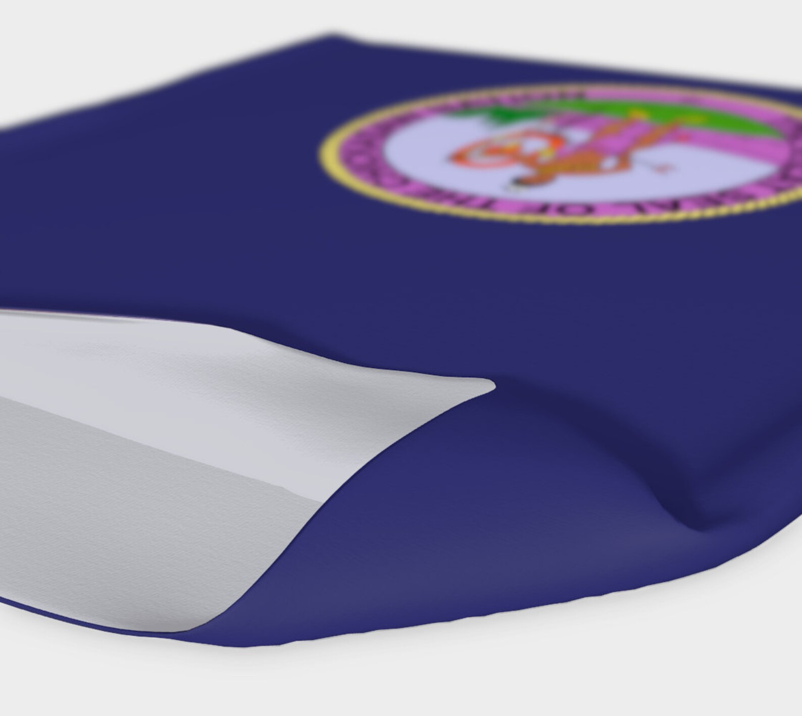 Chickasaw Nation Flag Headband Great Seal Indigenous People Tribe ...