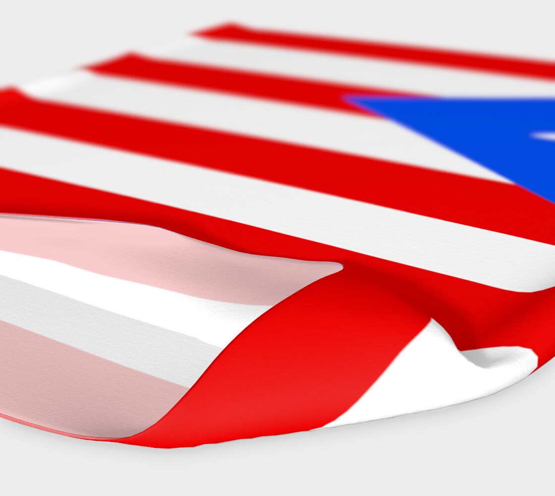 Flag of Puerto Rico Headband, Bandanna, Neck Scarf, Yoga Headband, Head ...