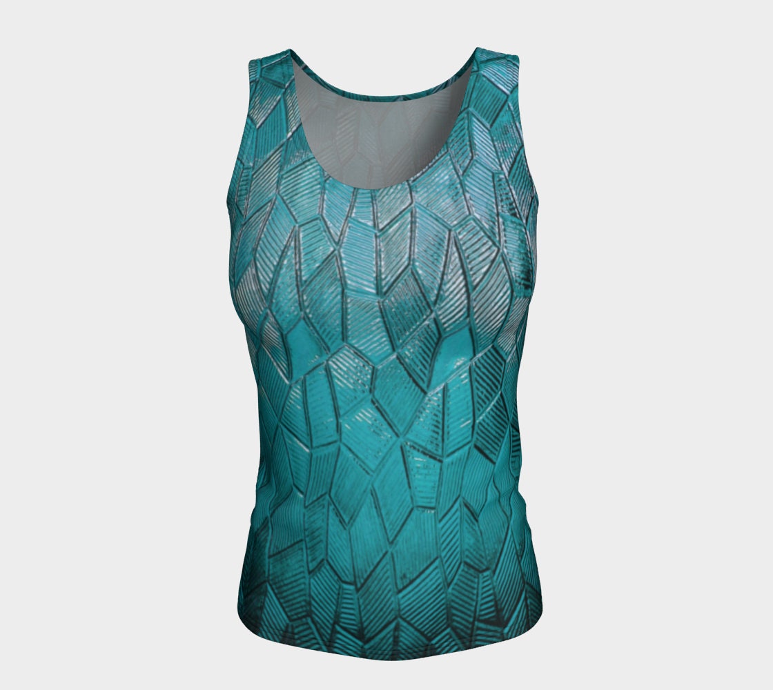 Turquoise Blue Tank Top Gift for Mom, for Her, Fashion Yoga Tanks ...