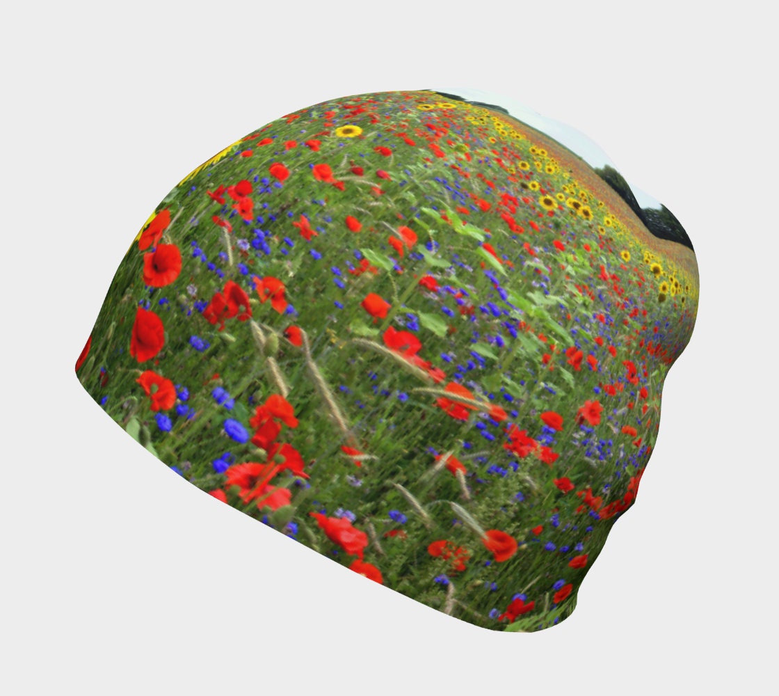 Field of Flowers Beanie Hat Women's Beanie Hat Baby Beanie - Etsy