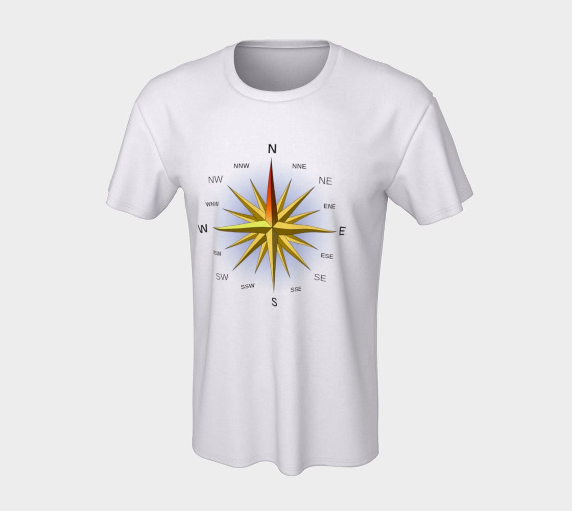 16-point Compass Rose T Shirt, T-shirt Men, Tshirt Men, Tshirt Women ...
