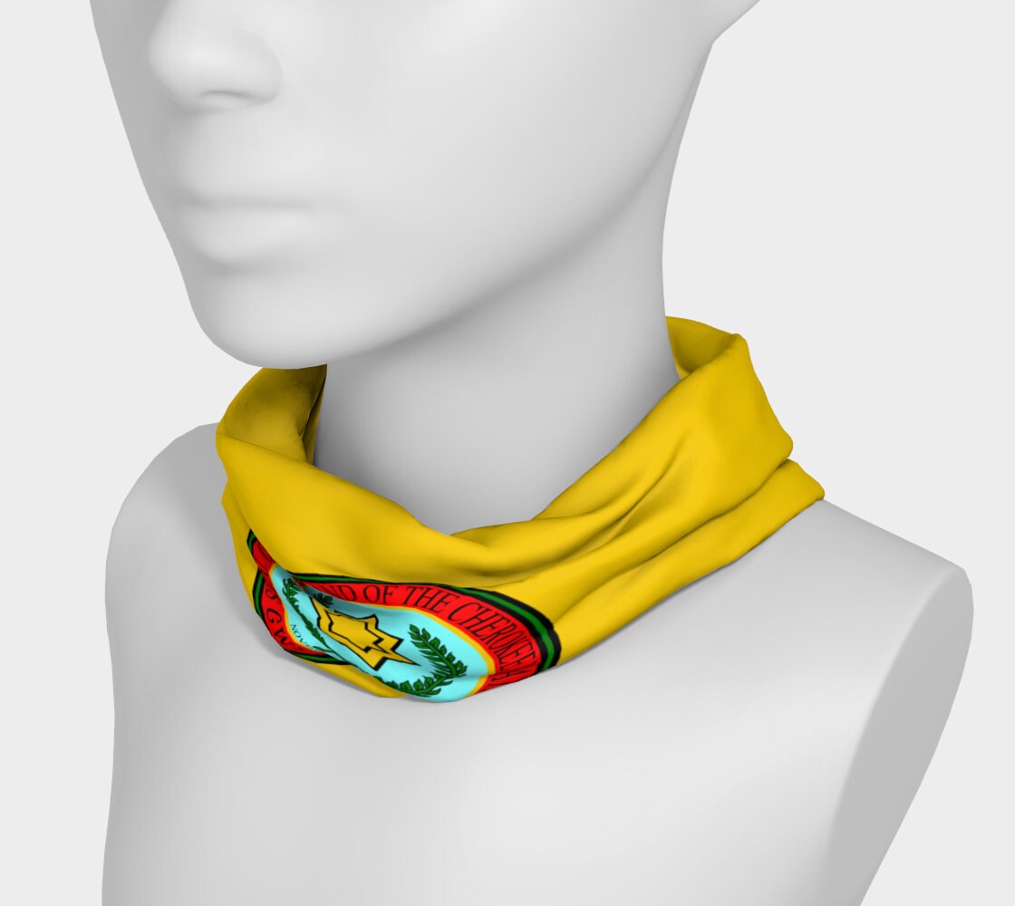 Cherokee Nation Flag Headband: Native American Head Wrap - Etsy