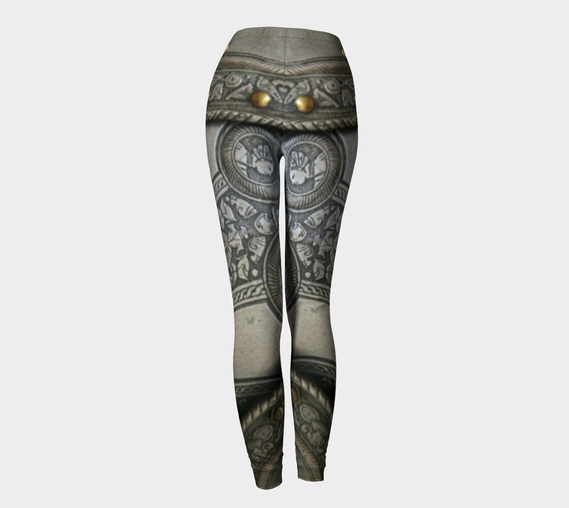 Armor Workout Leggings: Compression Fit, Knight Cosplay - Etsy