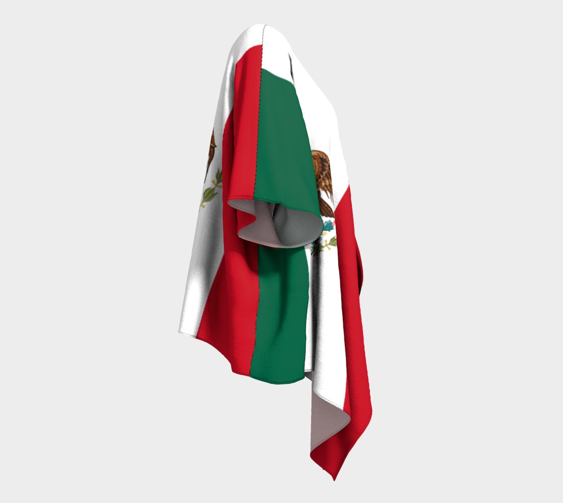 Flag of Mexico Draped Kimono Robe Kimono Cardigan Kimono - Etsy