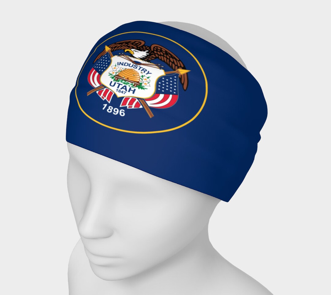 Flag of Utah Headband, Bandana, Head Bands, Neck Scarf, Yoga Headband ...