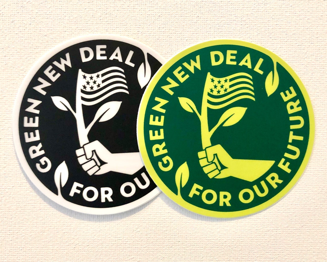 Green New Deal Stickers 2-pack - Etsy
