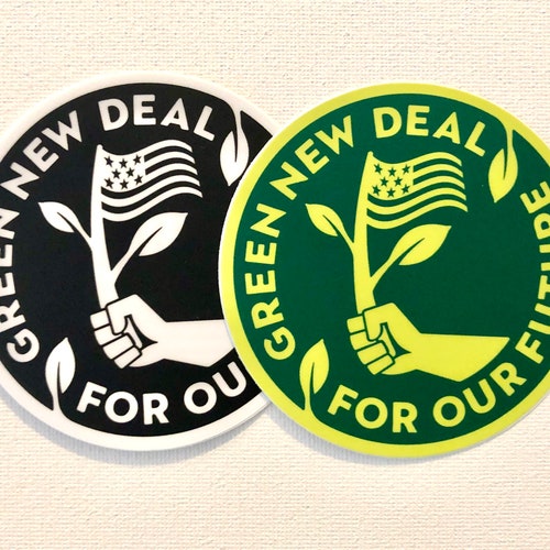 Green New Deal Stickers 2-pack | Etsy
