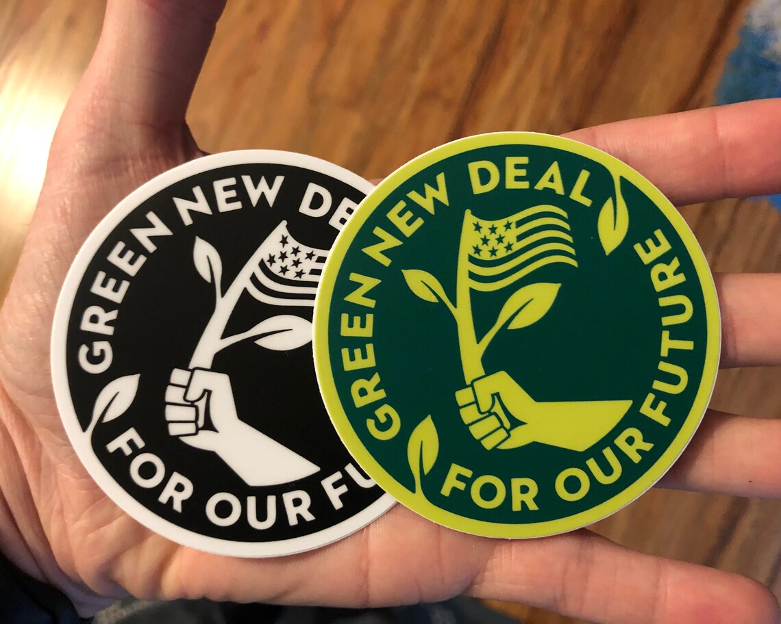 Green New Deal Stickers 2-pack - Etsy