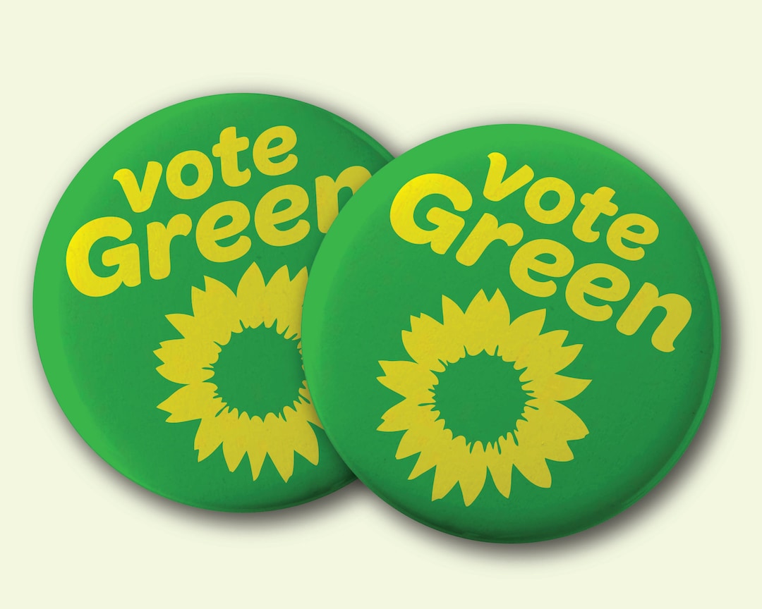 Vote Green Party Buttons - Etsy