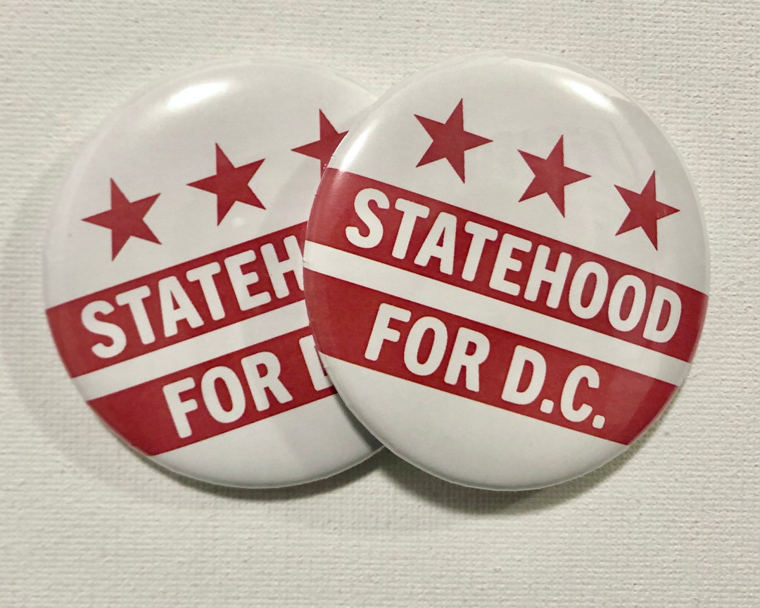 Washington DC State Statehood Buttons - Etsy