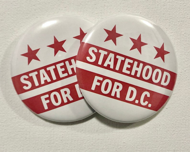 Washington DC State Statehood Buttons | Etsy