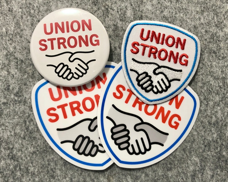 Union Strong Pro Union Stickers - Etsy