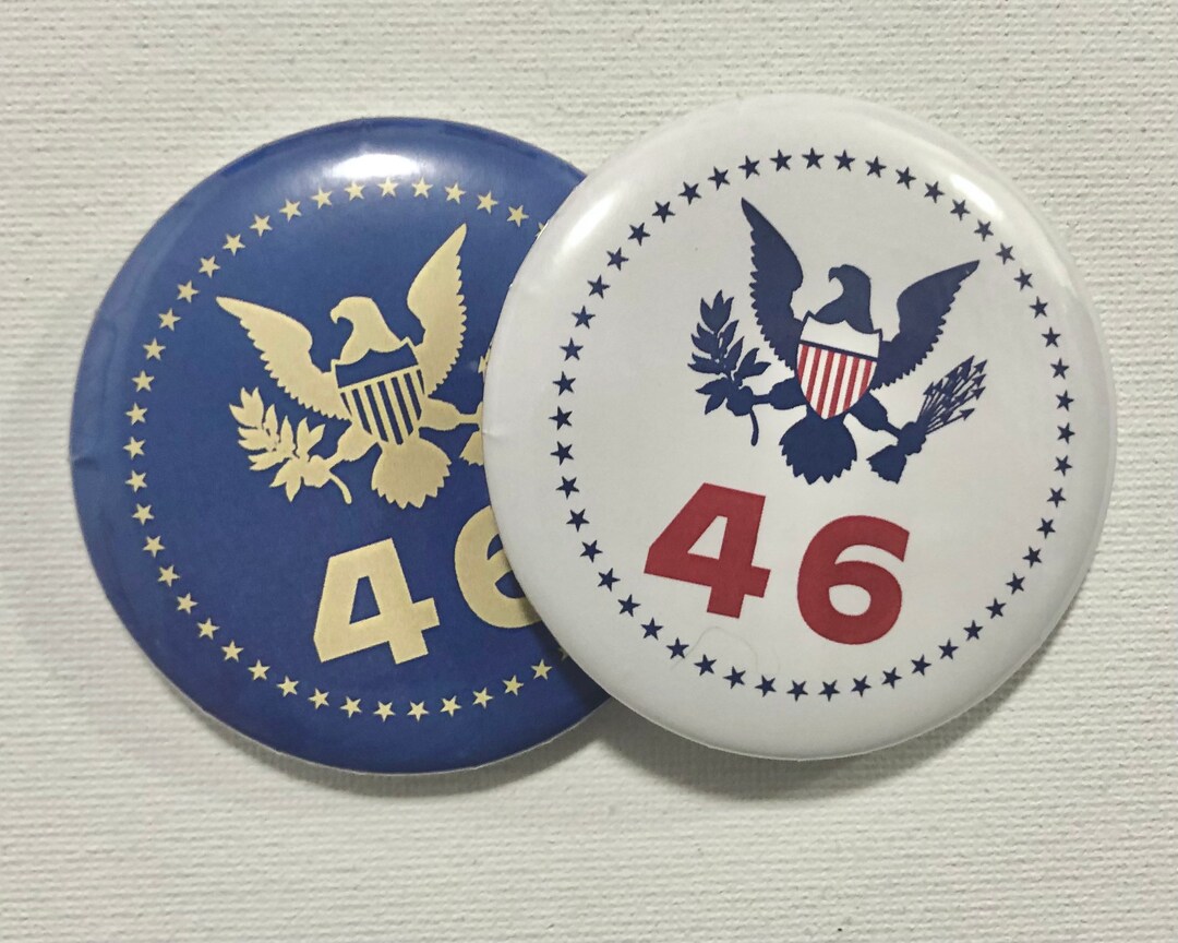 Joe Biden 46 Presidential Seal Logo Buttons - Etsy