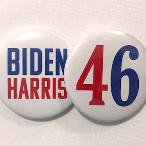 Biden Harris 46 Inauguration Buttons - Etsy