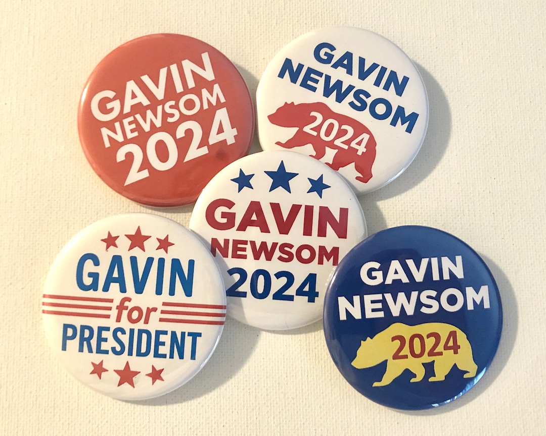 Gavin Newsom President 2024 Buttons - Etsy